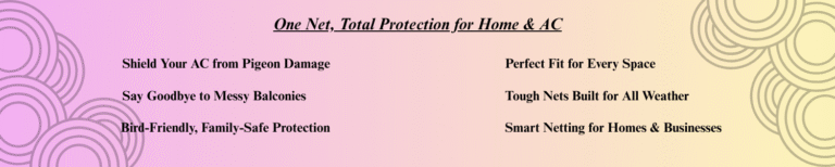 Protect Your Air Conditioner and Balcony with Durable Pigeon Nets